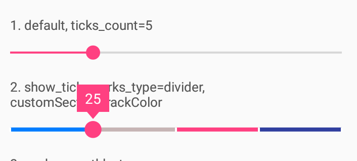 Can i change seekbar color in 5 different color according to section like you have given text ...