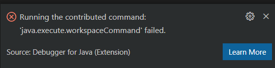 Running the contributed command: 'java.execute.workspaceCommand' failed. · Issue #1023 ...