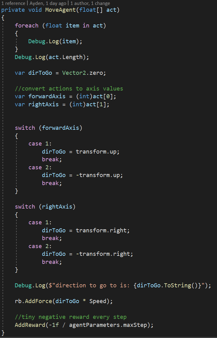 Moving An Agent In 2d · Issue 3057 · Unity Technologiesml Agents · Github