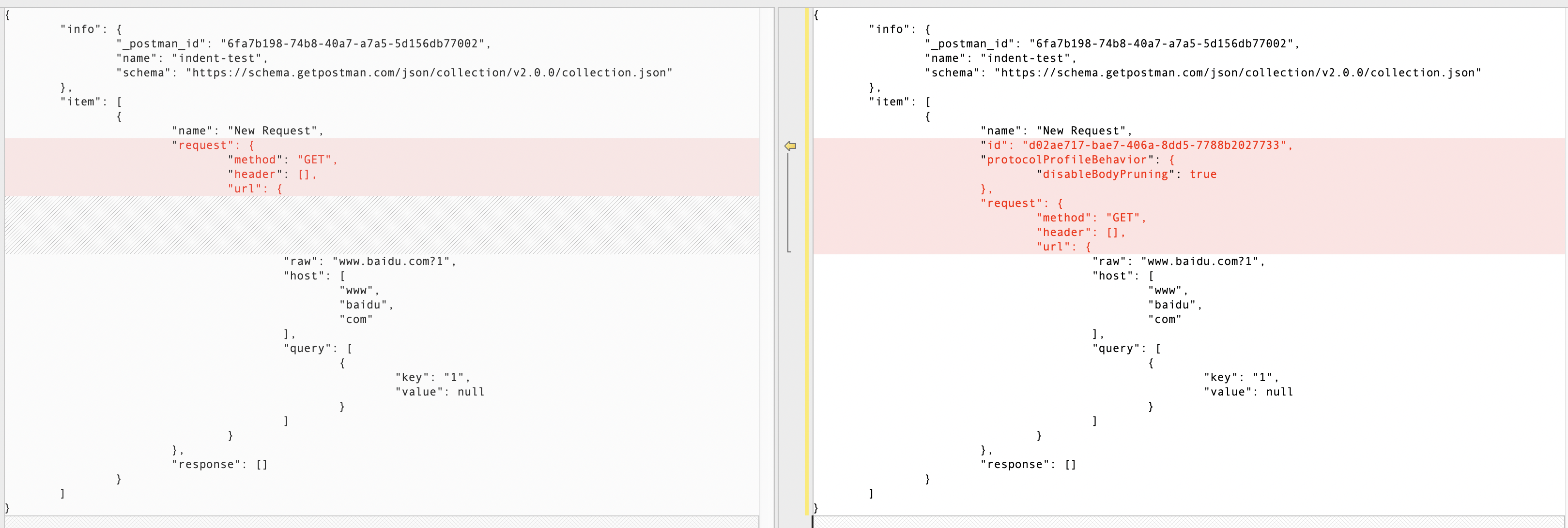 Inconsistent indentation for syncing vs exporting collections · Issue #10820 · postmanlabs ...