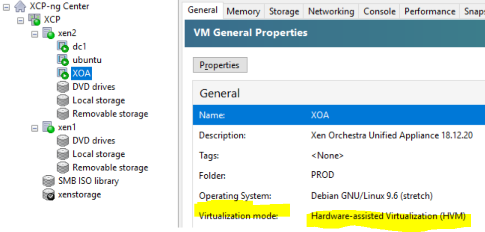 Virtualization mode in Center and XOA differ · Issue #148 · xcp-ng/xenadmin · GitHub