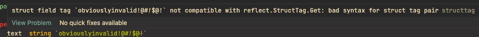 Struct Tag Syntax Highlighting · Issue #1984 · golang/vscode-go · GitHub