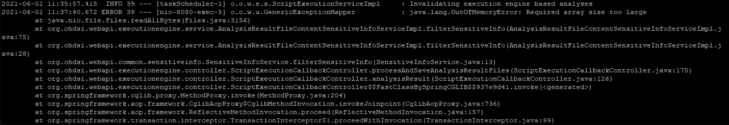 WebAPI does not accept results from Execution Engine if one of the files in results is bigger ...