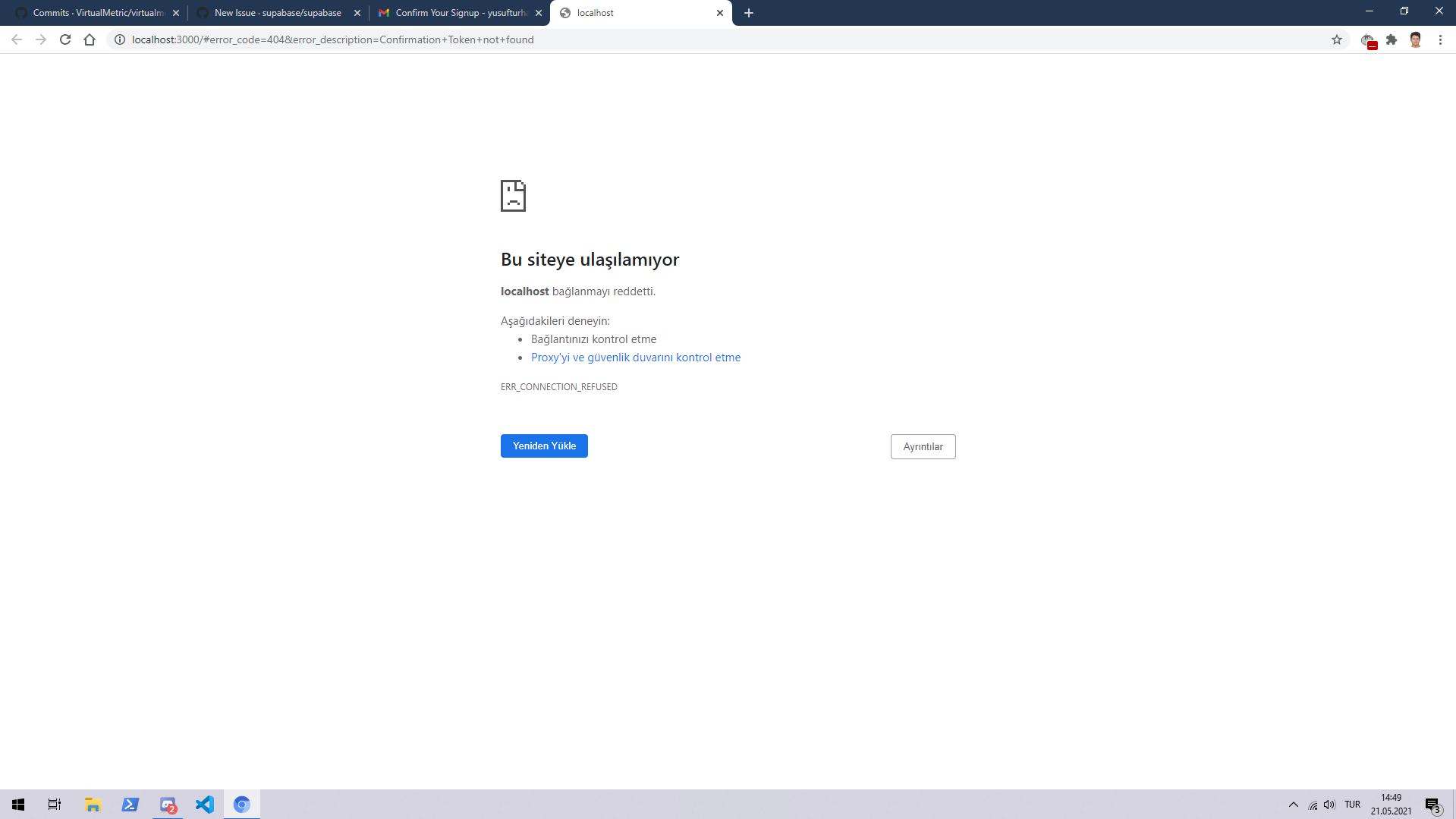 Example/VueJS verification email domain is wrong · Issue #1661 · supabase/supabase · GitHub