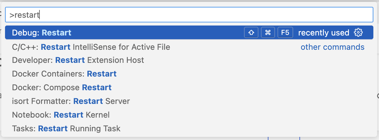 Restart Button · Issue #170006 · microsoft/vscode · GitHub
