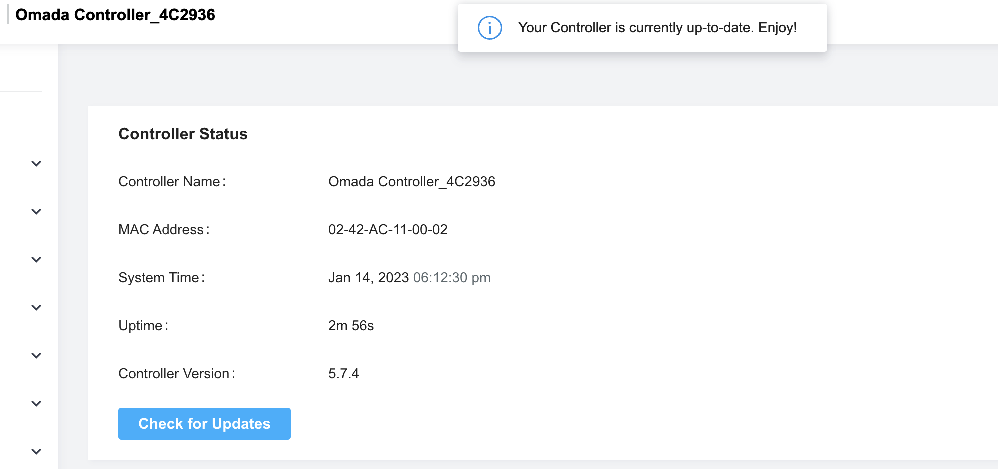 [Upgrade]: 5.8.4 released · Issue #275 · mbentley/docker-omada-controller · GitHub