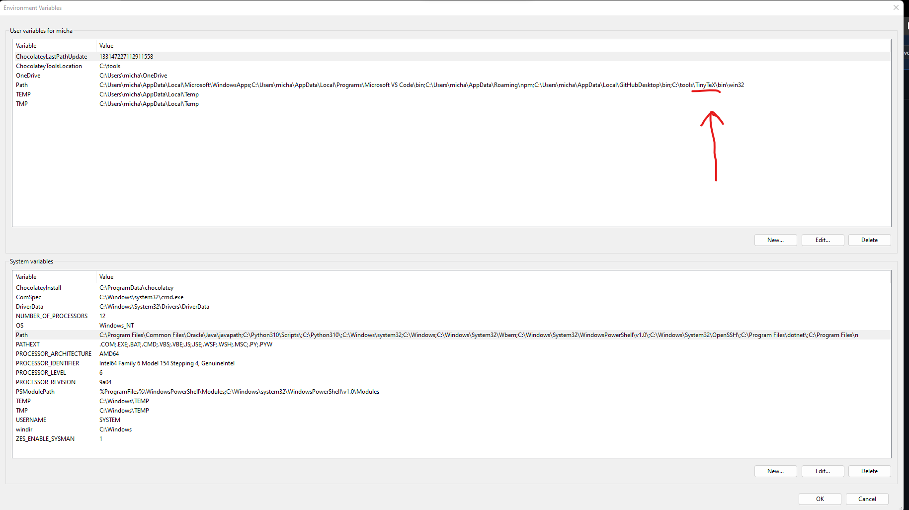 Latex is not recognized as an internal or external command, Later error converting to dvi ...