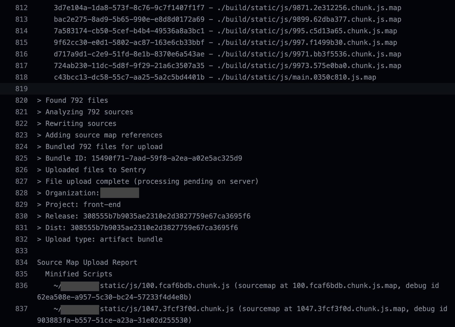 Source maps are not parsed on self-hosted · Issue #9058 · getsentry/sentry-javascript · GitHub