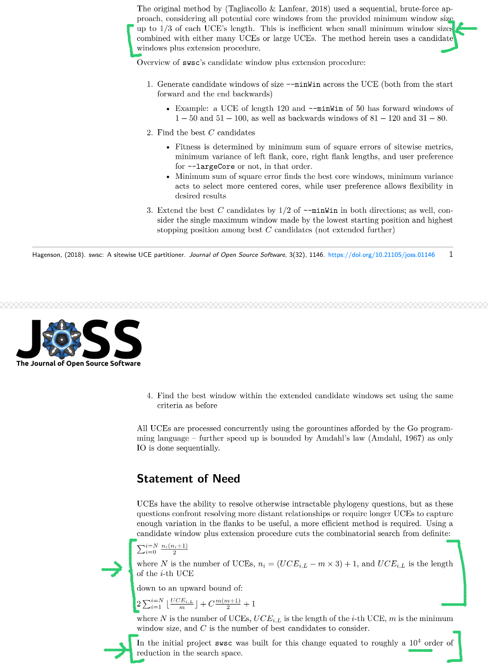 [REVIEW]: swsc: A sitewise UCE partitioner · Issue #1146 · openjournals/joss-reviews · GitHub