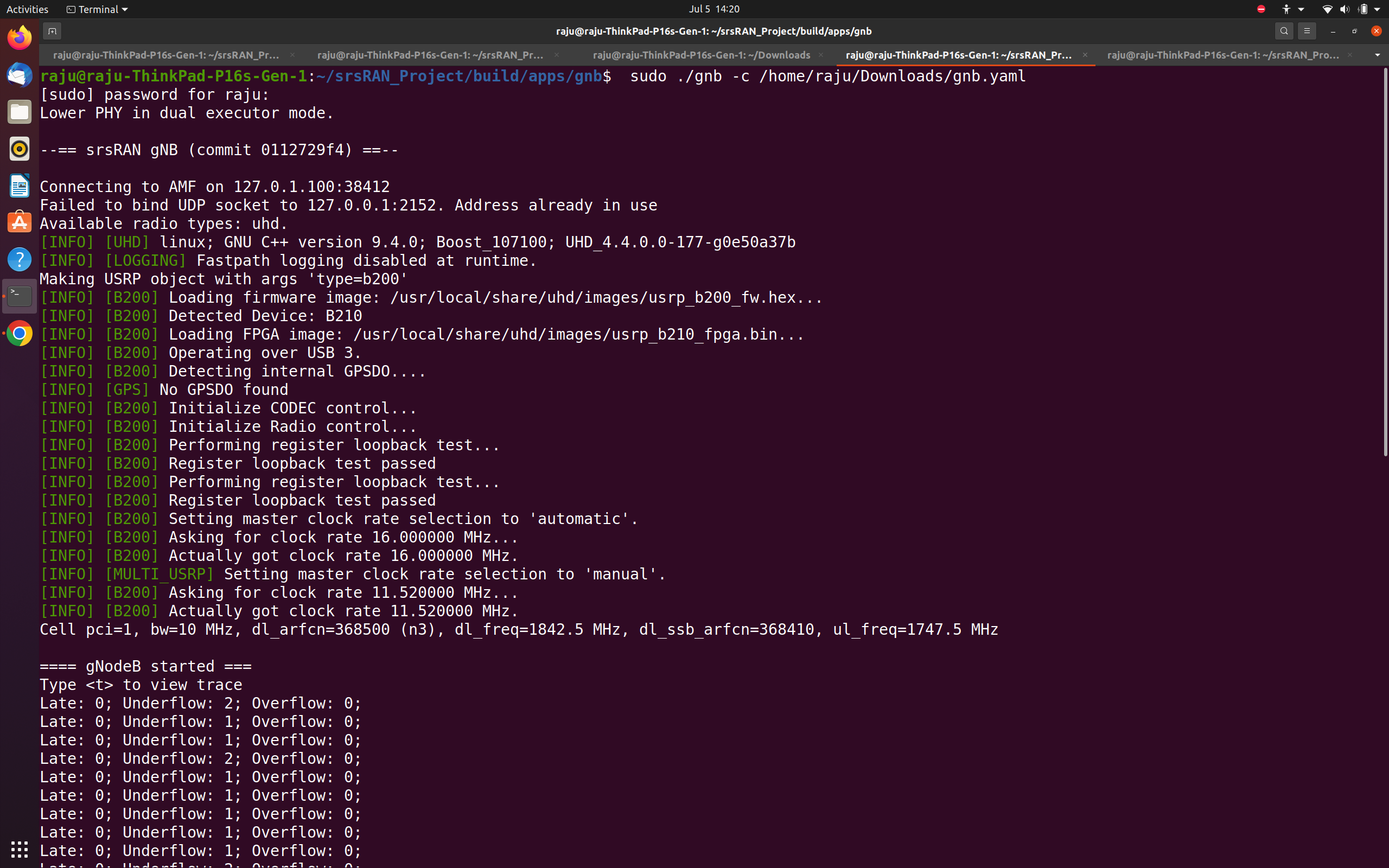 Unable to connect srsue to gnodeb · srsran srsRAN_Project · Discussion #112 · GitHub