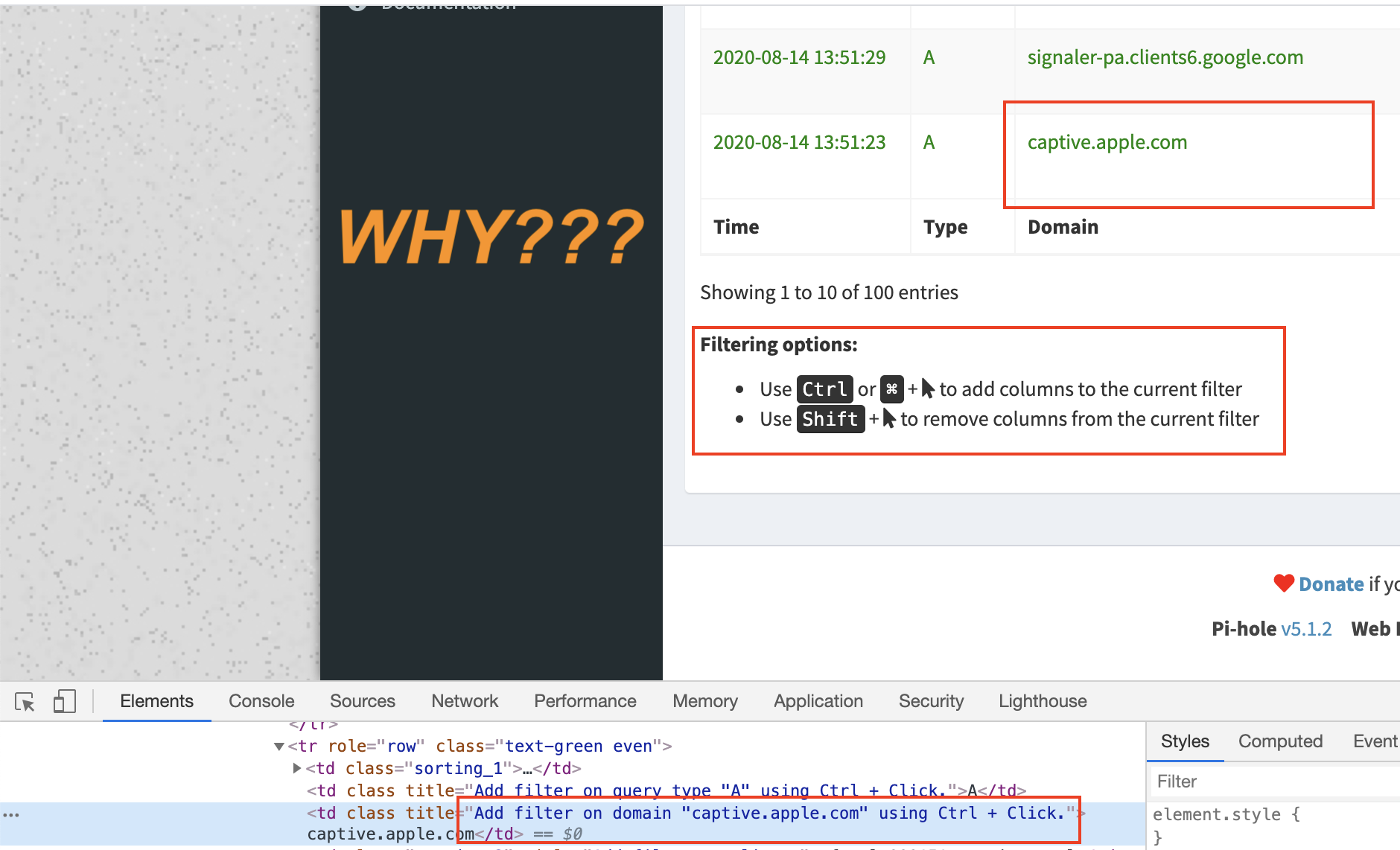 Change to filtering for non-mobile browsers has broken mobile browsers ...