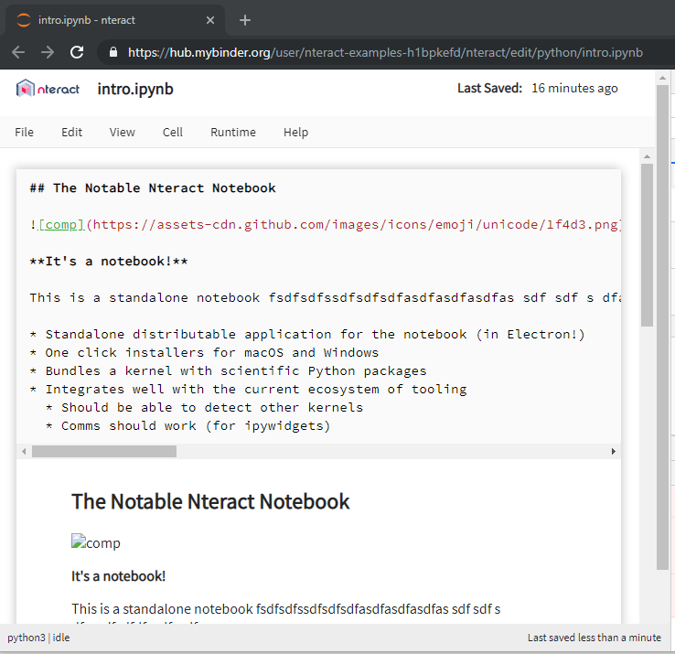 Markdown Editor shows horizontal scrollbar instead of wrapping the text · Issue #4319 · nteract ...
