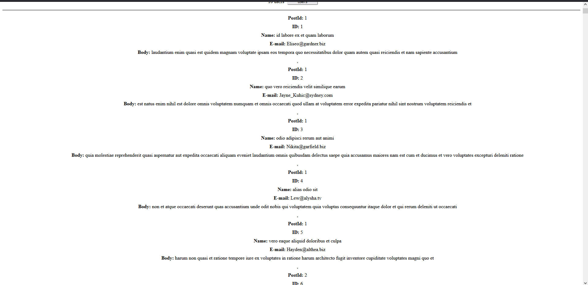 GitHub - mayco001/JSONPlaceholderApi: Site: https://jsonplaceholder ...