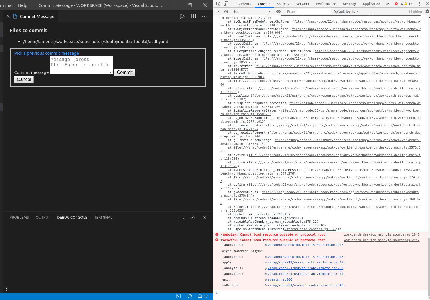 Visual style for "Commit Selected" broken somehow · Issue #749 · JohnstonCode/svn-scm · GitHub