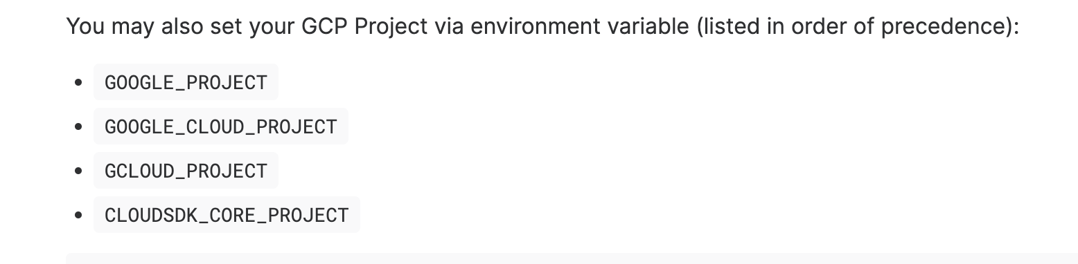 Setting project via environment variable is not working · Issue #664 · pulumi/pulumi-google ...