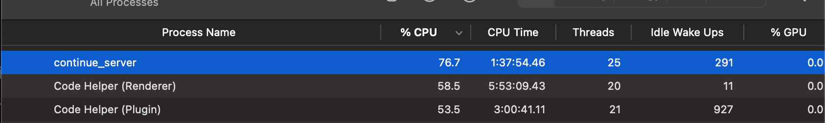 Unable To Stop Continue Server Besides Directly Killing Process · Issue 628 · Continuedev