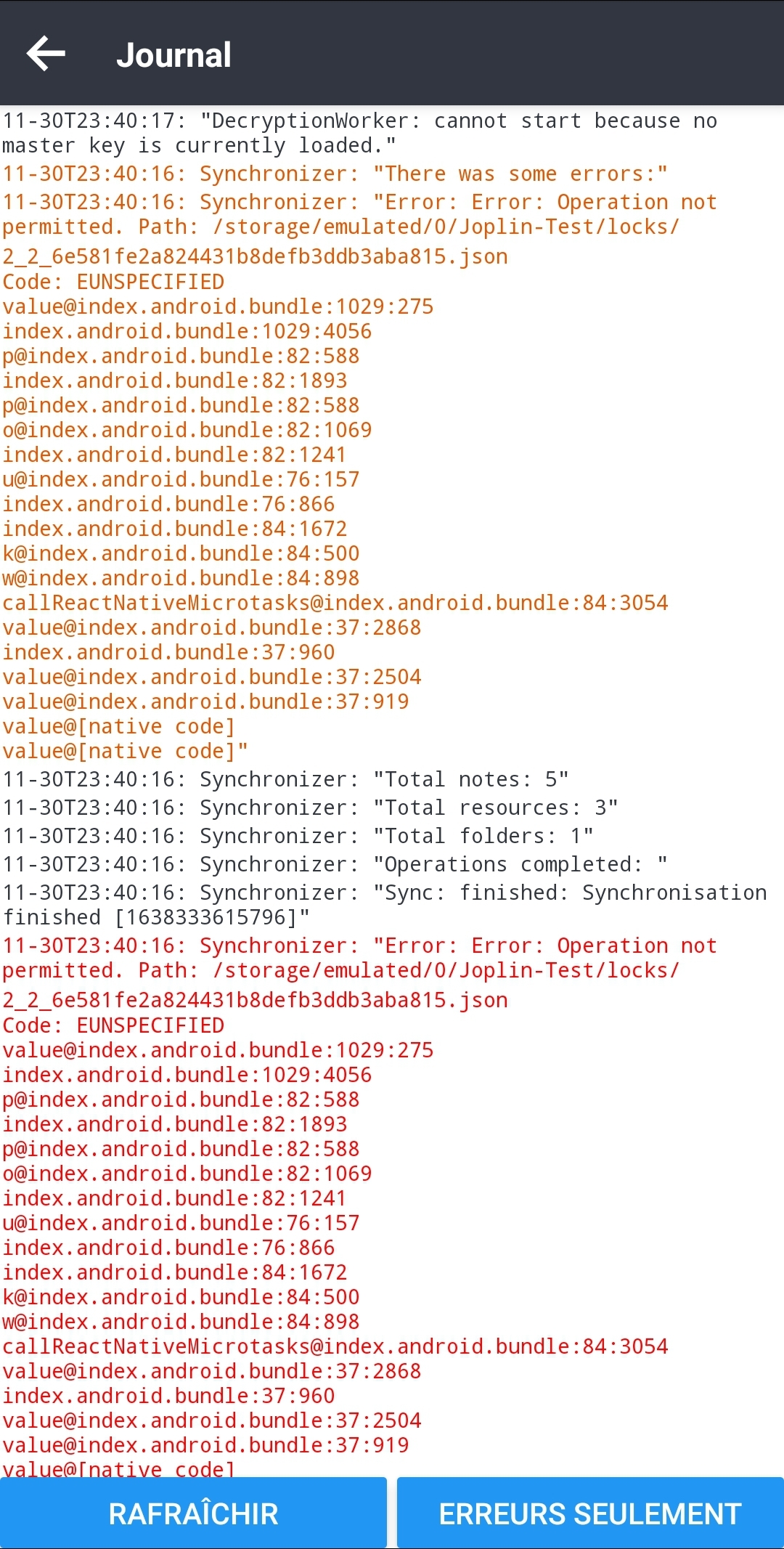 Android 11 Fails to Access Filesystem: Operation not Permitted · Issue #5810 · laurent22/joplin ...