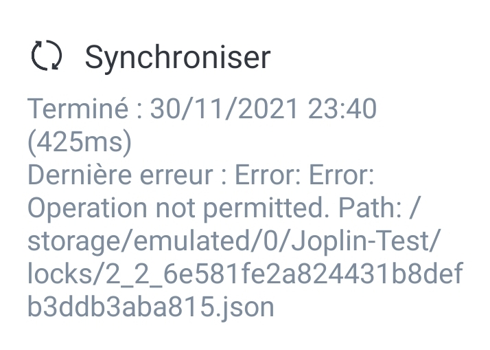 Android 11 Fails to Access Filesystem: Operation not Permitted · Issue #5810 · laurent22/joplin ...
