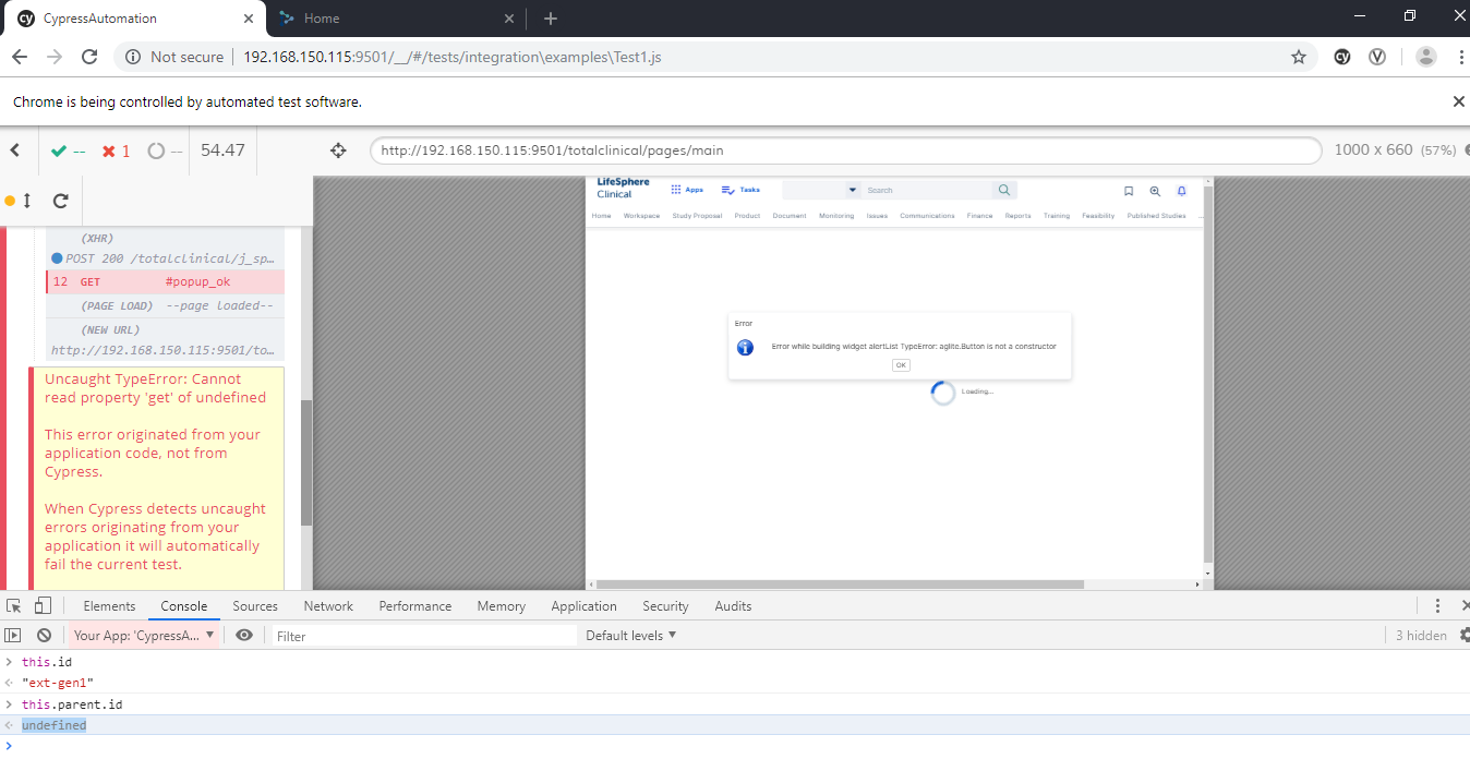 Application Not Loading Through Cypress · Issue 5171 · Cypress Io