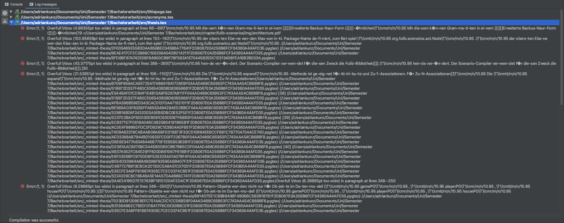 Log messages locks up UI for several seconds · Issue #1378 · Hannah-Sten/TeXiFy-IDEA · GitHub