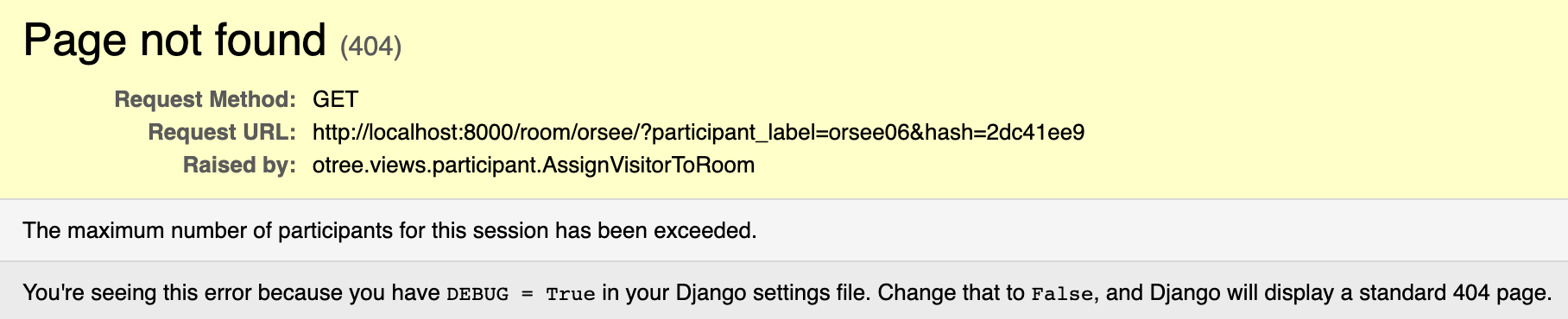 404 Not Found /room/ · Issue #74 · oTree-org/oTree · GitHub