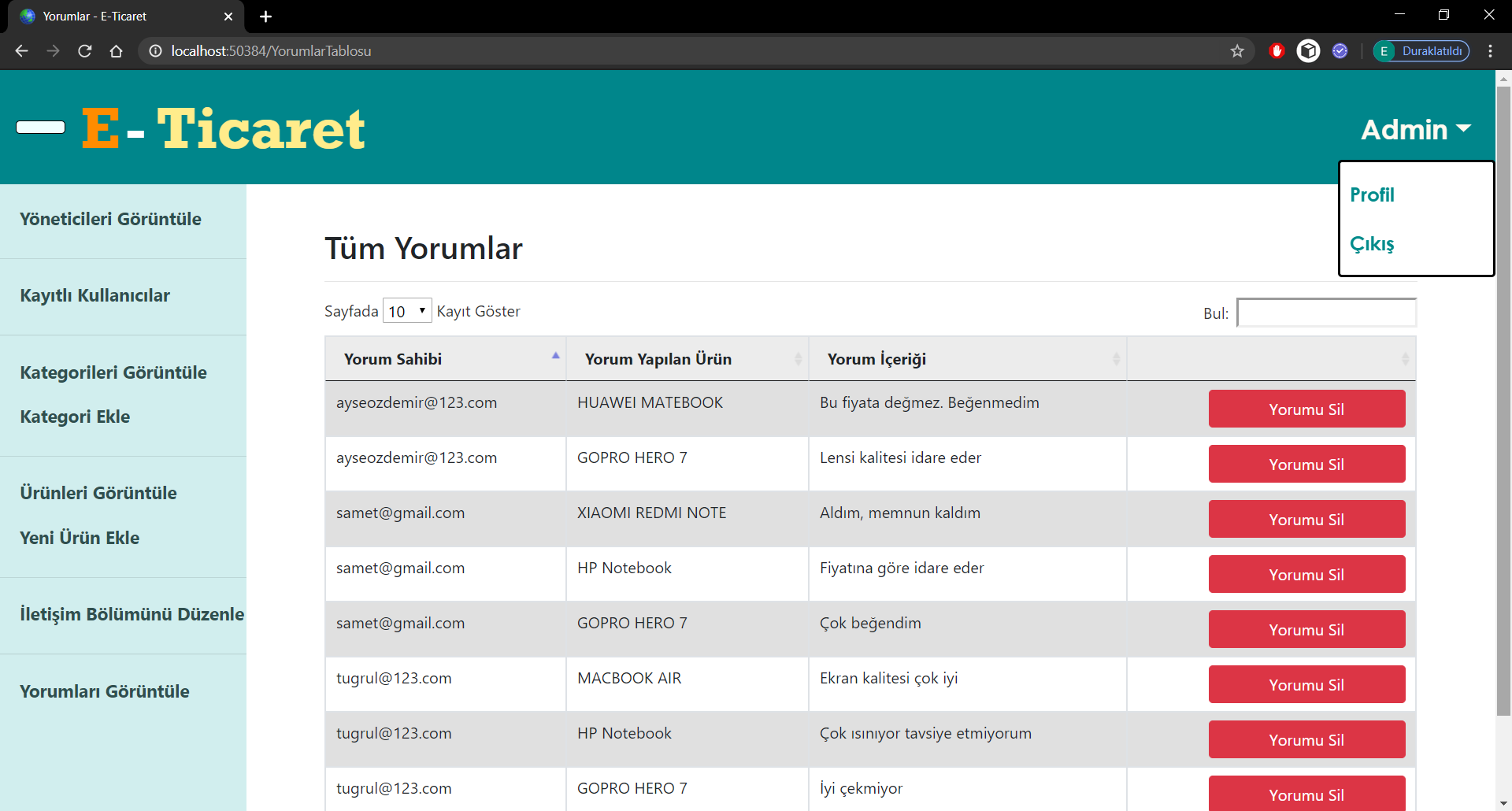 GitHub - emresahin9/E-Ticaret