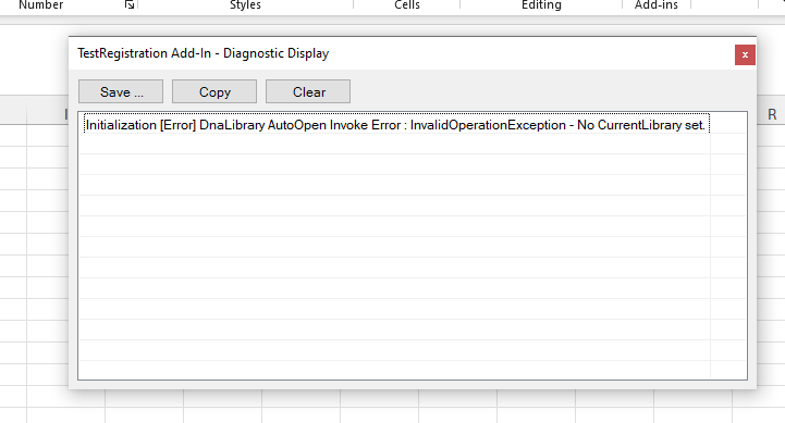 Reloading 6 Add In With Explicitregistration Shows Error · Issue 644 · Excel Dna Exceldna