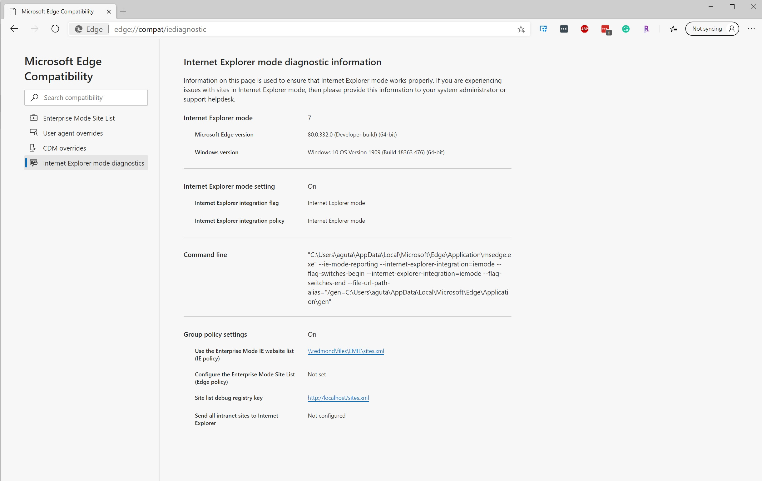 Edge - IE Mode. Internet Explorer can't be found . You need to Re ...