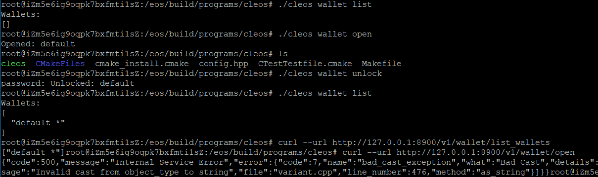 Can not operate wallet through RPC interface. · Issue #5038 · EOSIO/eos · GitHub