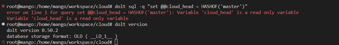 Upgrade Dolt From 0 26 6 To 0 50 2, Sql Error · Issue 4652 · Dolthub Dolt · Github