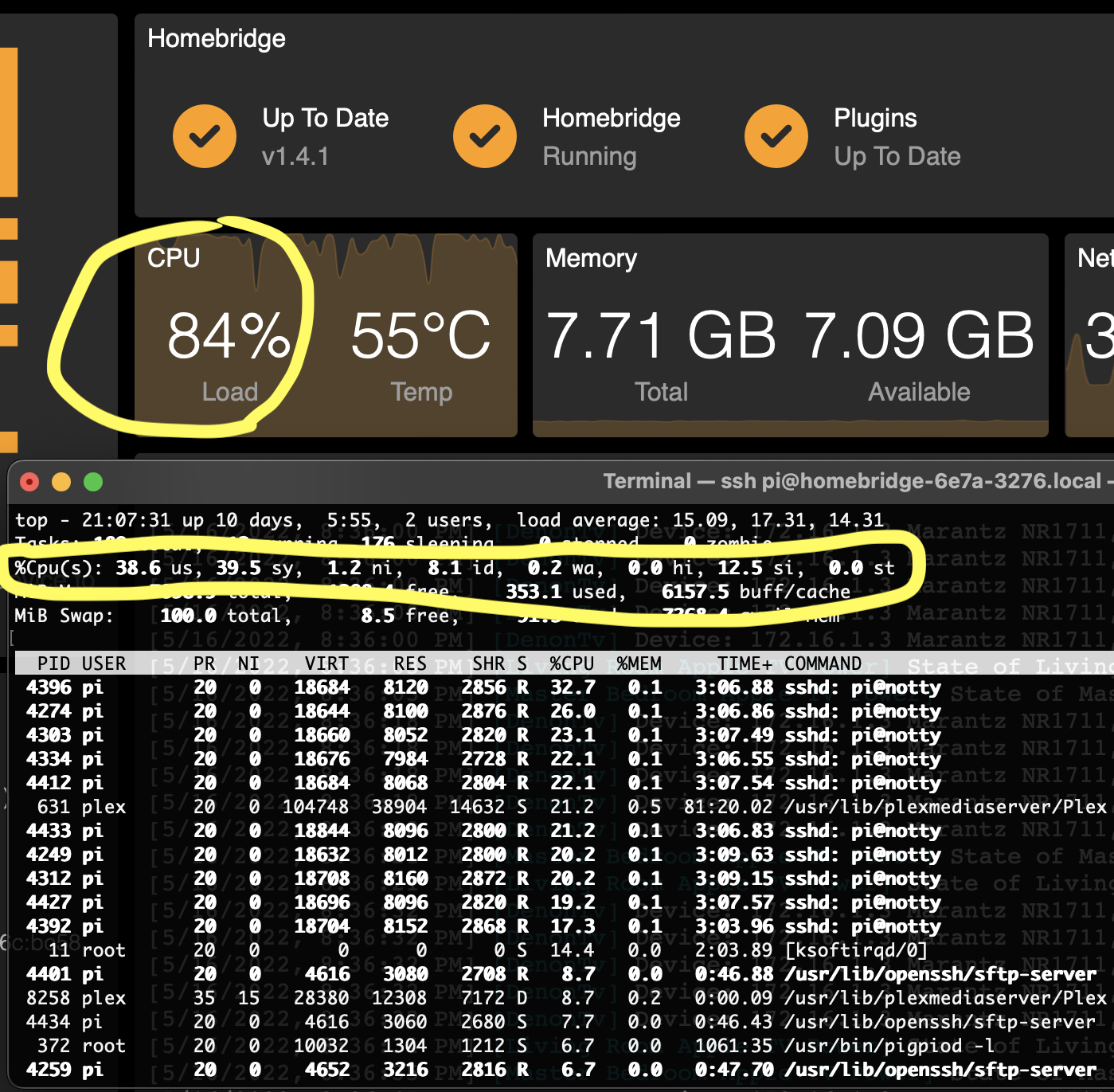 Cpu Widget Displaying Inaccurate Cpu Usage · Issue 1342 · Homebridgehomebridge Config Ui X