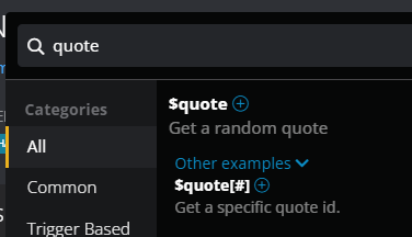 [Feature Request] Extend $quote to return random · Issue #1624 · crowbartools/Firebot · GitHub