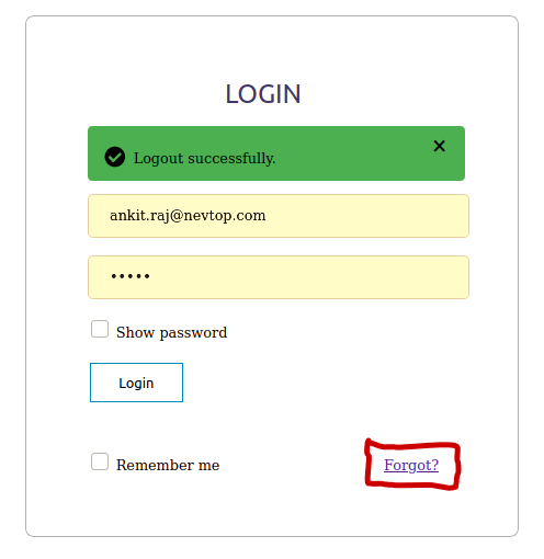 Add forget password functionality · Issue #9 · nevtop/crm-vuejs-app ...