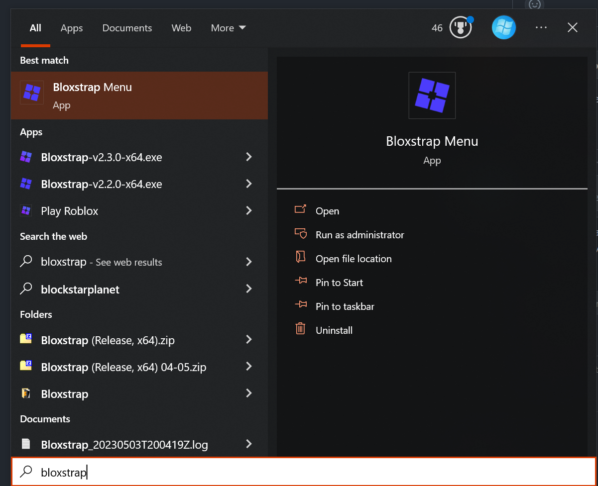 Cannot open the menu · Issue #187 · bloxstraplabs/bloxstrap · GitHub