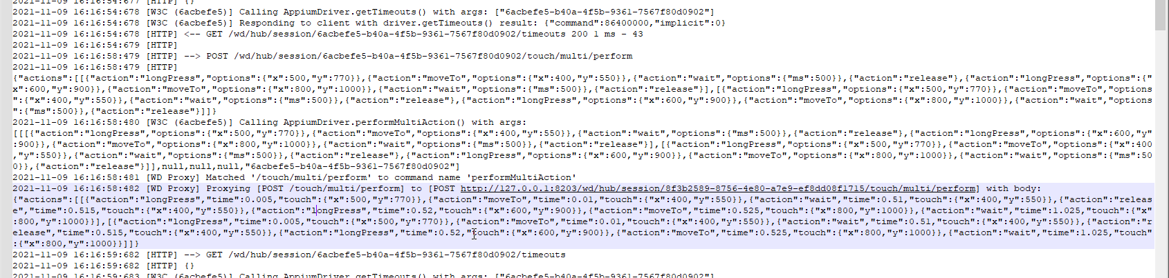 MultiAction is executed sequentially instead of parallel. · Issue #16057 · appium/appium · GitHub