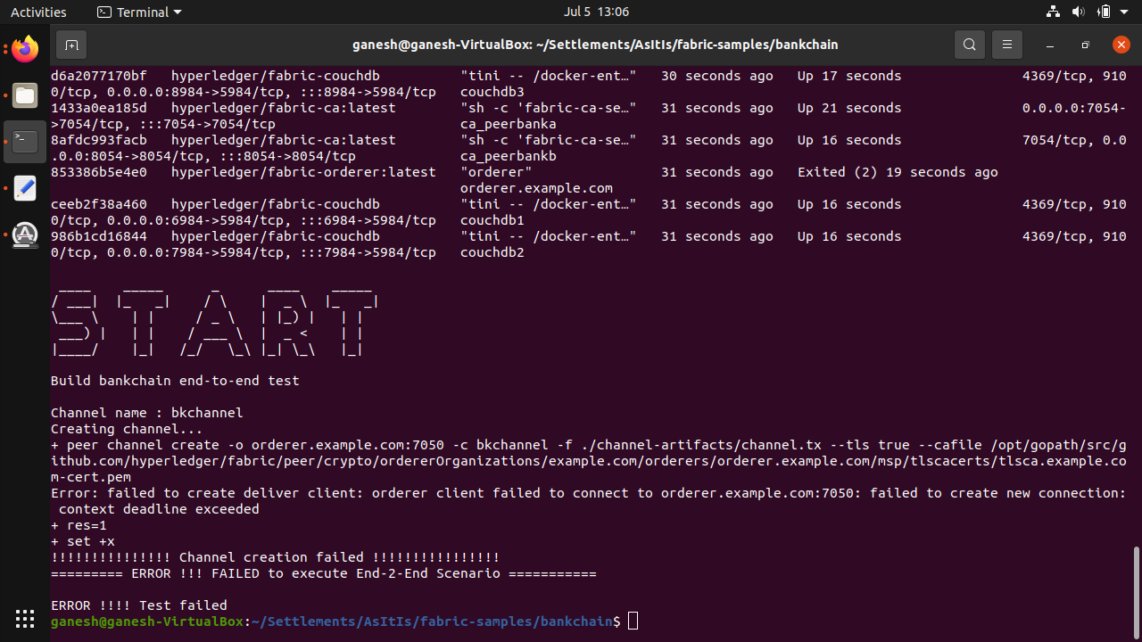 Unable To Initialise Bankchain Network · Issue 138 · Packtpublishing Blockchain Development For