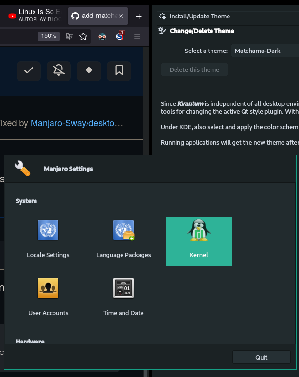 add matcha theme to qt apps · Issue #190 · manjaro-sway/manjaro-sway · GitHub