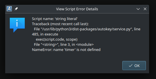 Error Message Should Pop Up In A Dialog Window · Issue 732 · Autokey