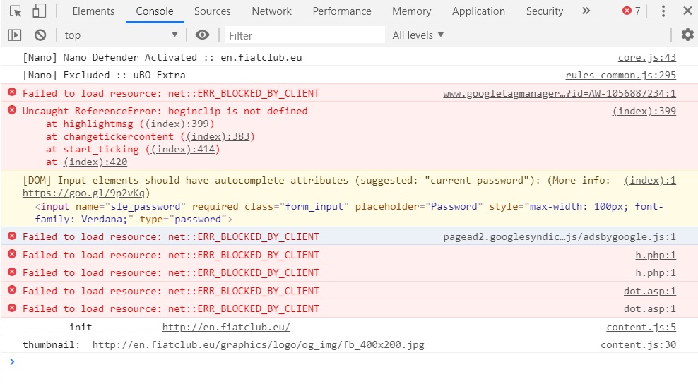 [Anti-adblock] fiatclub.eu · Issue #397 · NanoAdblocker/NanoFilters · GitHub
