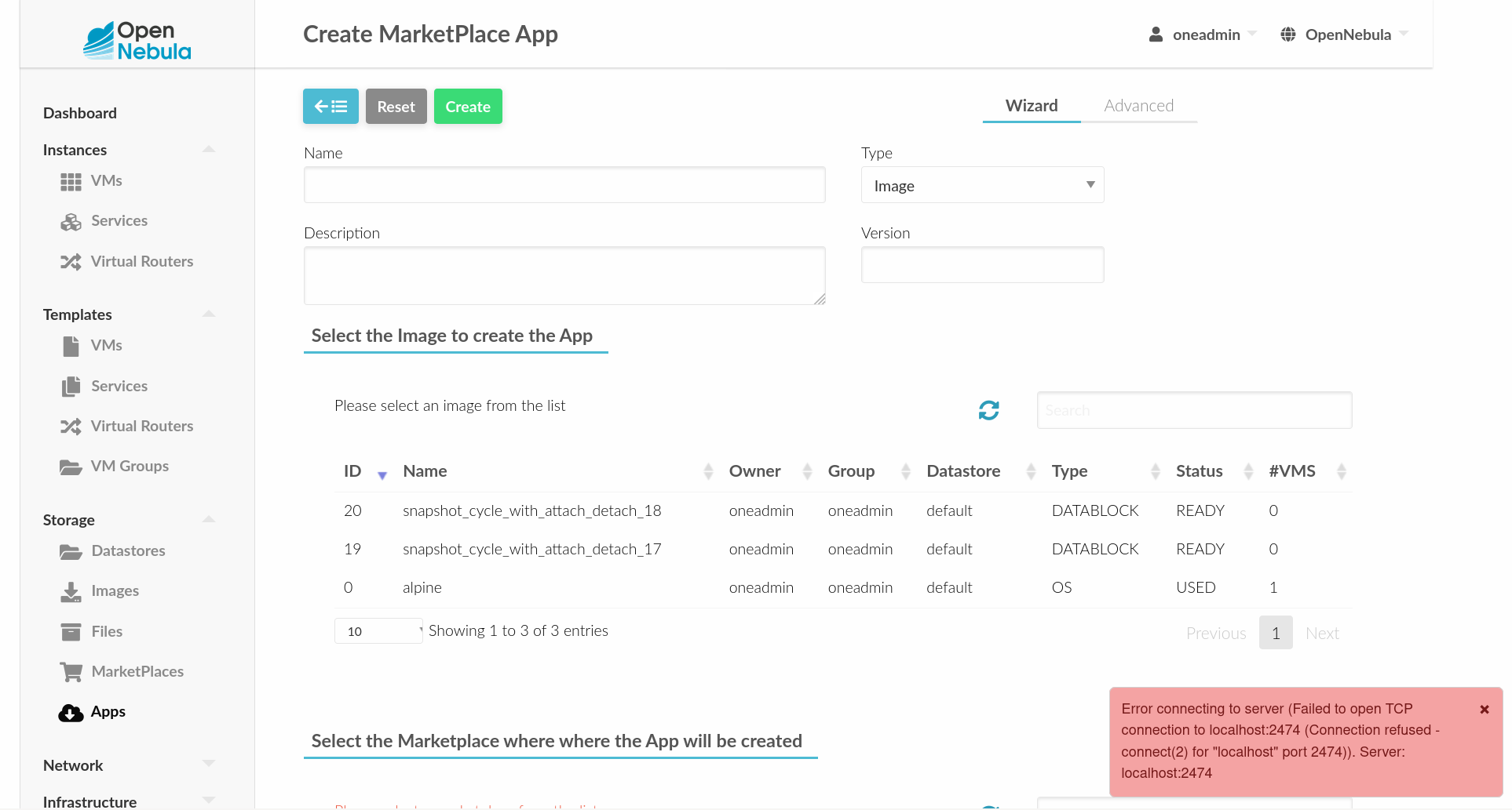 Sunstone error on marketplace import when no OneFlow · Issue #5227 · OpenNebula/one · GitHub