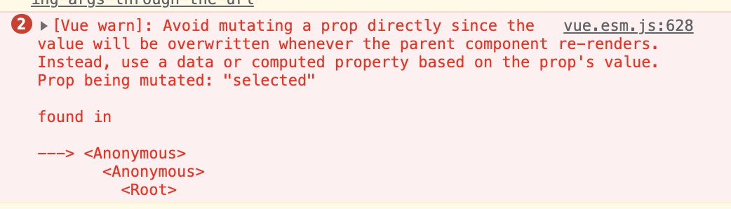 [BUG] SfRadio - mutating prop directly error · Issue #2089 · vuestorefront/storefront-ui · GitHub