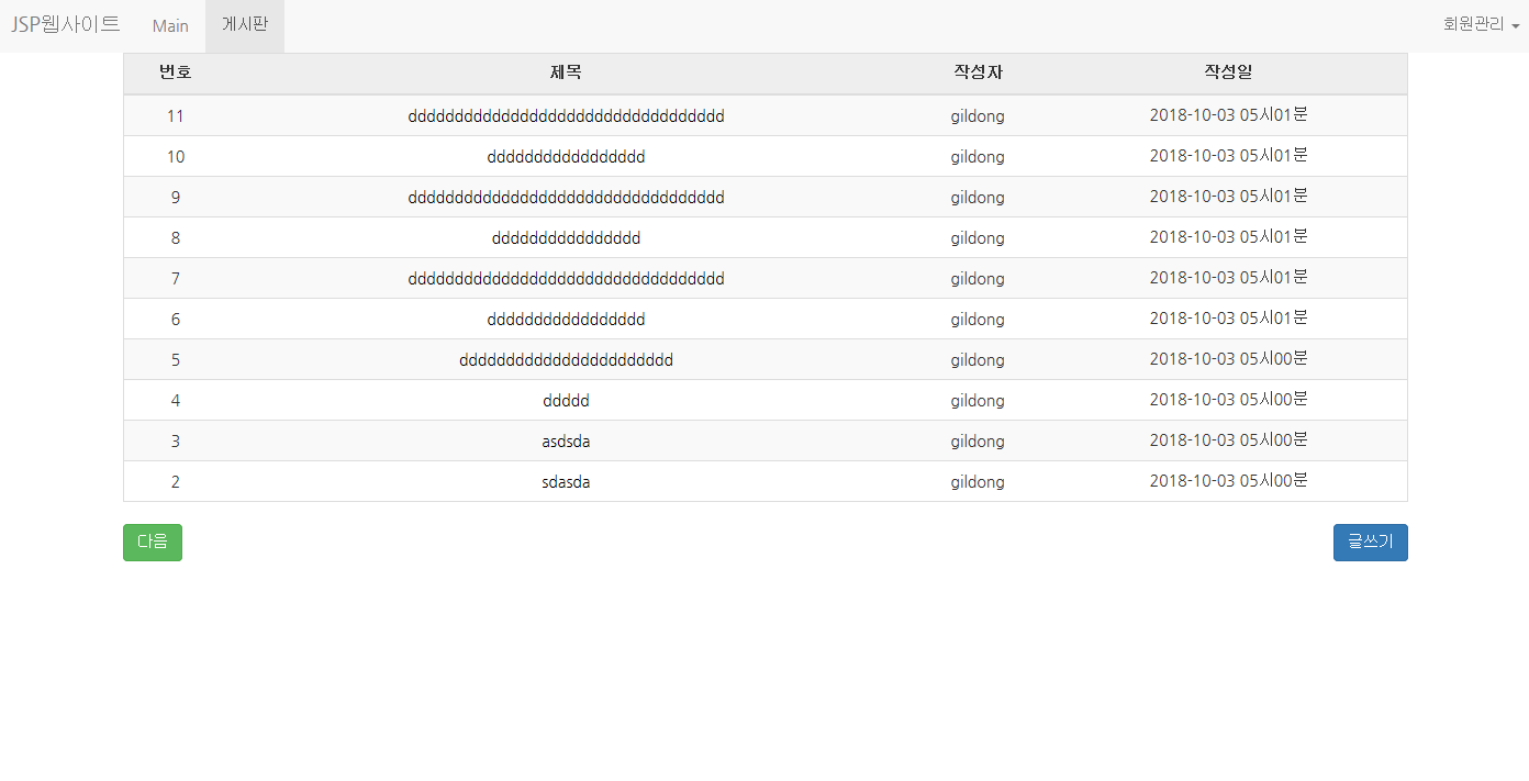 GitHub - comjunsik/BBS: jsp, bootstrap을 이용한 게시판 Web