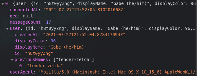 Previous display names are not being displayed in the admin user modal · Issue #1277 · owncast ...