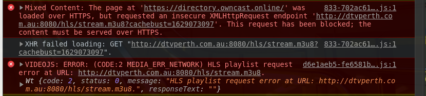 Directory hero player does not move to the next instance on error · Issue #1325 · owncast ...