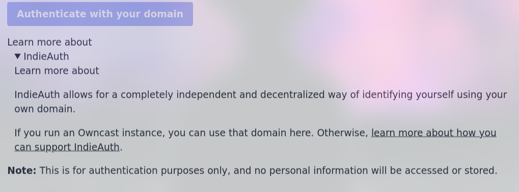 Initial chat auth UI to support IndieAuth · Issue #1273 · owncast/owncast · GitHub