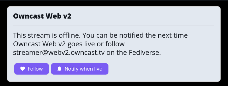 Discuss and work on offline banner text · Issue #2179 · owncast/owncast ...