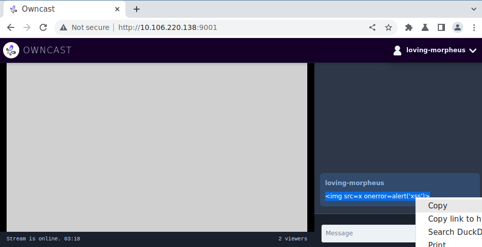 Verify Webv2 Does Not Have A Dom Based Xss Issue · Issue 2493 · Owncastowncast · Github