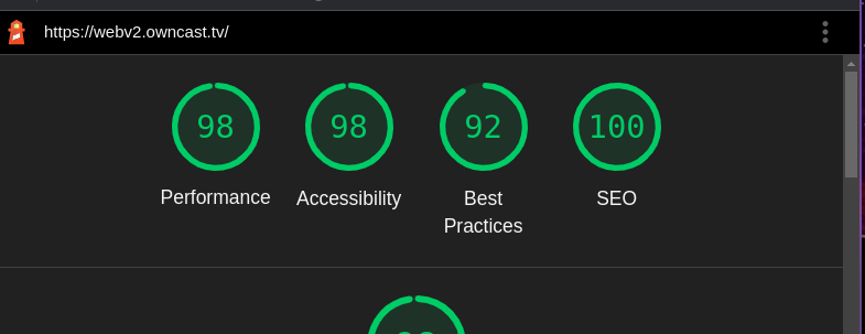 Lighthouse Performance · Issue #2167 · owncast/owncast · GitHub