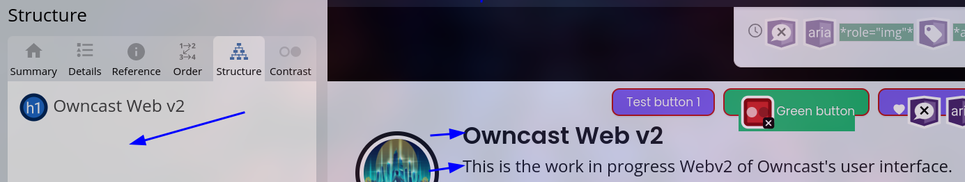 Accessibility page structure: Content header should have H2 and H3 tags · Issue #2623 · owncast ...