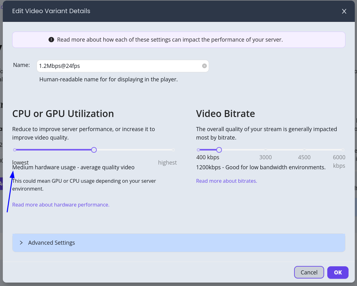 CPU usage description needs additional spacing · Issue #2733 · owncast ...